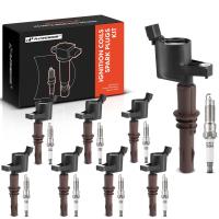 China 8x Black Ignition Coil & IRIDIUM Spark Plug Kits for Ford Expedition 08-14 F-150 for sale