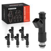 China 6x Black Fuel Injectors for Chevy Colorado Hummer H3 GMC Envoy Canyon Isuzu 4.2L for sale