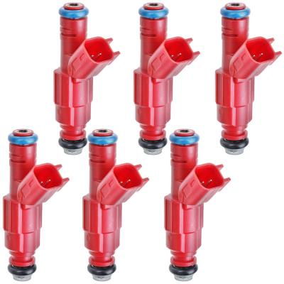 China 6x Fuel Injectors for Jeep WJ Grand Cherokee 99-04 Cherokee Wrangler TJ L6 4.0L for sale
