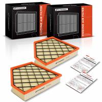 China 2x Engine Air Filter with Flexible Panel for Chevrolet Camaro 2016-2022 6.2L for sale