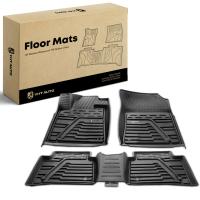 China 3x Front & Rear Black Floor Mats Liners for Toyota Tundra CrewMax Double Cab for sale