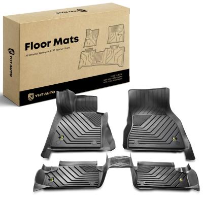 China 3x Front & Rear Black Floor Mats Liners for BMW F10 G30 530e G30 3 550i 530i for sale