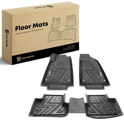 China 3x Front & Rear Black Floor Mats Liners for Jeep Cherokee 2015-2022 for sale