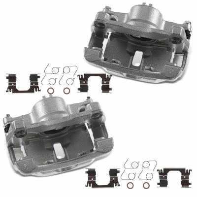 China 2x Front Brake Caliper with Bracket for Nissan Rogue 2014-2018 2-Rows Seats 2.5L for sale