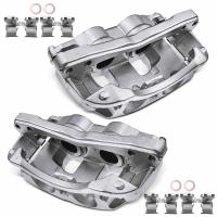 China 2x Front Brake Caliper with Bracket for Ford F-450 F-550 Super Duty 17-20 for sale