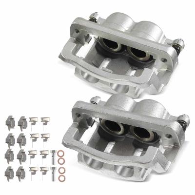 China 2x Front Brake Caliper with Bracket for Ford F-250 F-350 Super Duty 2005-2012 for sale