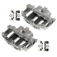 China 2x Front Brake Caliper with Bracket for Nissan Frontier 1998-2004 Pickup D21 4WD for sale