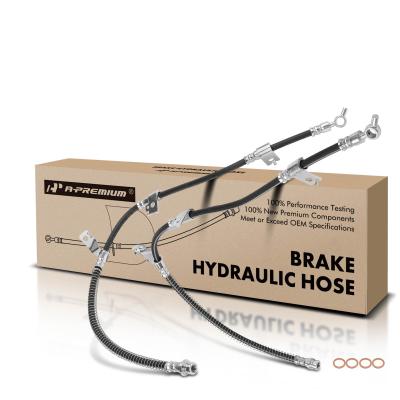 China 2Pcs Front Brake Hydraulic Hose for Hyundai Azera 2006-2011 Sonata 2006-2010 for sale
