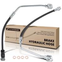China 2Pcs Front Brake Hydraulic Hose for Chevrolet Tahoe 1995-2000 GMC Yukon for sale