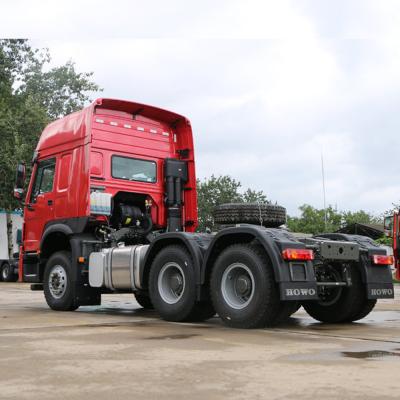 China 295/80r22.5 Tire Second Hand Sinotruk HOWO 10 Wheels 371HP Trailer Head Tractor Truck for sale
