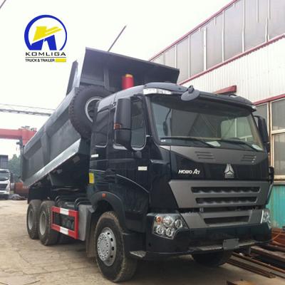 China Ventral Tipper Hydraulic Lifting Used HOWO Dump Truck A7 8X4 6X4 20cbm for Market for sale