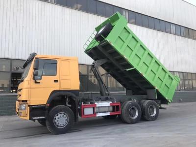 China Blue 10 Tires 6X4 25 30 Tons End Side HOWO Used Dumper Truck with Engine Wd615.47.D12.42 for sale