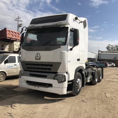China 16 Tons Rear Axle and Tire 420HP 6X4 Used Sinotruk HOWO A7 Tractor Truck for Your Benefit for sale