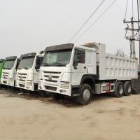 China 375HP Sinotruck HOWO 6X4 Used Tipper Truck in Europe with Ventral Tipper Hydraulic Lifting for sale