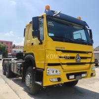 China Radial Tire Design 2022 6X4 371HP Tractor Head Trailer Truck with 16 Tons Rear Axle for sale