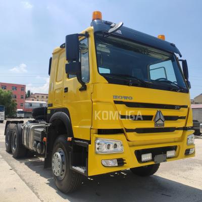 China Radial Tire Design 2022 6X4 371HP Tractor Head Trailer Truck with 16 Tons Rear Axle for sale
