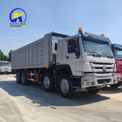 China 8X4 371HP HOWO Sino Dump Truck Used Tipper Truck with Ventral Tipper Hydraulic Lifting for sale