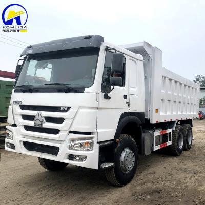 China 6X4 Used Sinotruk HOWO Dump Truck / Tipper 371HP 375HP with One Sleeper Cab and A/C for sale