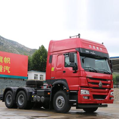 China 50 /90 Optional Traction Base HOWO 3 Axle 6X4 Tractor Head Truck for Long-Term for sale