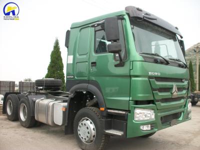 China 400L Aluminum Oil Tanker 295/80r22.5 Tire and Used 10 Wheels 6X4 HOWO Tractor Truck Head for sale