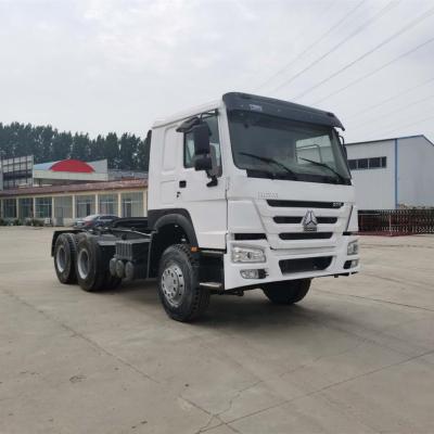 China 10 Wheeler 375HP Used HOWO Tractor Trailer Truck Head with Engine Capacity＞8L for sale