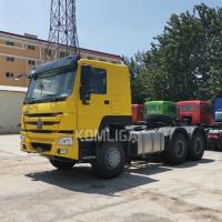 China HOWO 10 Wheel Stractor Truck Head Prime Mover with Trailer A/C Cabin and Customization for sale