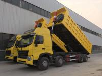 China 8X4 Tipper Truck Second Hand HOWO Heavy Duty Truck with Hw76 Cab and 10 1spare Tyres for sale