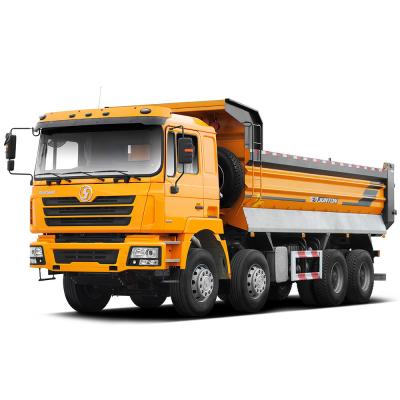 China 12 Wheels Shacman 8X4 Dump Tipper Truck with 375HP Horse Power and 10 1 Spare Tyres for sale