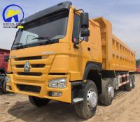 China Front Lifting Style Sinotruk HOWO 8X4 Dump Truck with Large Capacity and Yellow Dumping for sale