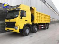 China WD615.47.D12.42 Used 8X4 12 Tyres HOWO Truck Dump Tipper Truck with Front Middle Lifting for sale
