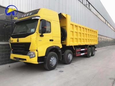 China WD615.47.D12.42 Used 8X4 12 Tyres HOWO Truck Dump Tipper Truck with Front Middle Lifting for sale