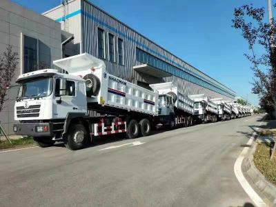 China 6X4 Heavy Duty Shacman Tipper Truck Dump Truck with 9tons Loading Capacity Front Axle for sale