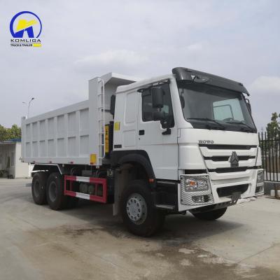 China White HOWO Used 371HP 375HP 10tyres Tipper Truck for Road Construction for sale