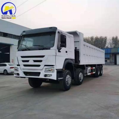 China 2019 Model Sinotruk HOWO Used 8X4 12wheels Dump Truck Zf8118 Steering System and Bucket for sale