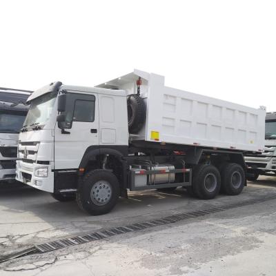 China Rear Axle 2sets HOWO 6X4 10 Wheels Tipper Truck with Front Lifting and One Sleeper Cab for sale
