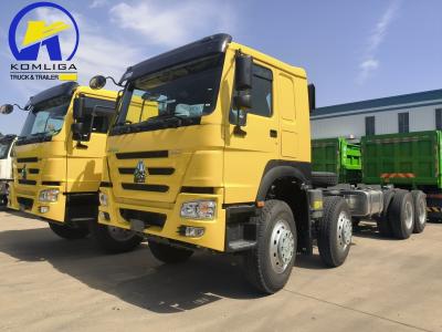 China Sinotruk HOWO T7 8X4 400HP Heavy Duty Trailer Tractor Truck with 5600X2300X1500 Bucket for sale