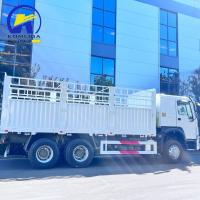 China Transport Used 6X4 4X2 Box Cargo Truck with Ventral Tipper Hydraulic Lifting Used for sale