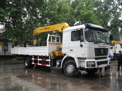 China Used Shacman 4X2 Crane Truck with Hf9 Front Axle and Ventral Tipper Hydraulic Lifting for sale