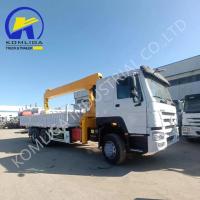 China Used 6X4 Sinotruk HOWO Cargo Truck with Mounted Crane in Good Condition and Affordable for sale