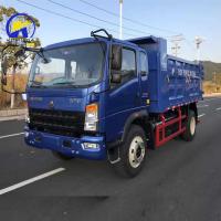 China Tubeless Tires Diesel 5-10t 4X2 HOWO Mini Truck Dump Cargo Truck for Manufacturing for sale