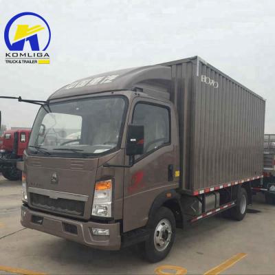 China Sinotruk HOWO 4X2 Cargo Truck with Manual Transmission and 120L Fuel Tanker Capacity for sale