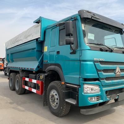 China GCC Certified Used Sino Truck HOWO 6X4 Dump Truck with Tarpaulin and 1200r20 Tires for sale