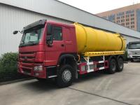 China Sinotruck HOWO 6X4 4X2 8m3 10m3 12m3 15m3 Vacuum Used Sewage Suction Truck with A/C for sale
