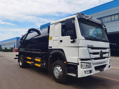 China 6 Wheel 4X2 Small Sewage Pump Truck and with Tank Material 5-6mm Thick Carbon Steel for sale