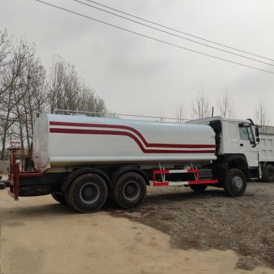 China CCC Certified Sino HOWO 290HP 336HP 371HP 20000 Liters 6X4 10 Wheels Used Water Trucks for sale