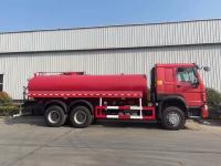 China Sinotruck HOWO 6X4 Fuel Tanker Truck with Euro 2 Emission Standard and 6mm End Plate for sale