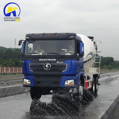 China Shacman 6X4 Concrete Mixer Truck with Performance and Ventral Tipper Hydraulic Lifting for sale