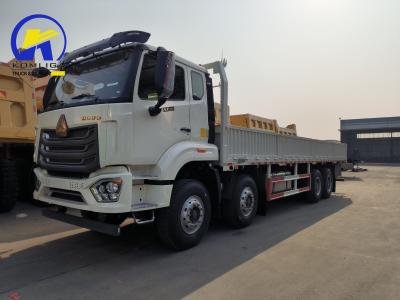 China Sinotruk Sinotruck HOWO Hohan 8*4 Sidewall Drop Flatbed Van Lorry with Full Trailer for sale