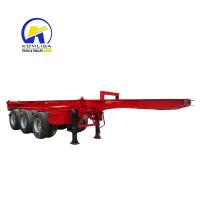 China 3 Axles 20FT 40FT Container Transport Chassis Skeleton Semi Trailer for 1X20FT Container for sale