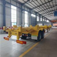 China 9.00*22.5/8.00-20/8.5-20 Rim 20FT Flatbed Container Truck Trailer with Jost King Pin for sale